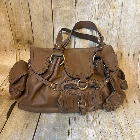David & Scotti | Bags | David Scotty Beautiful Brown Leather Handbag ...